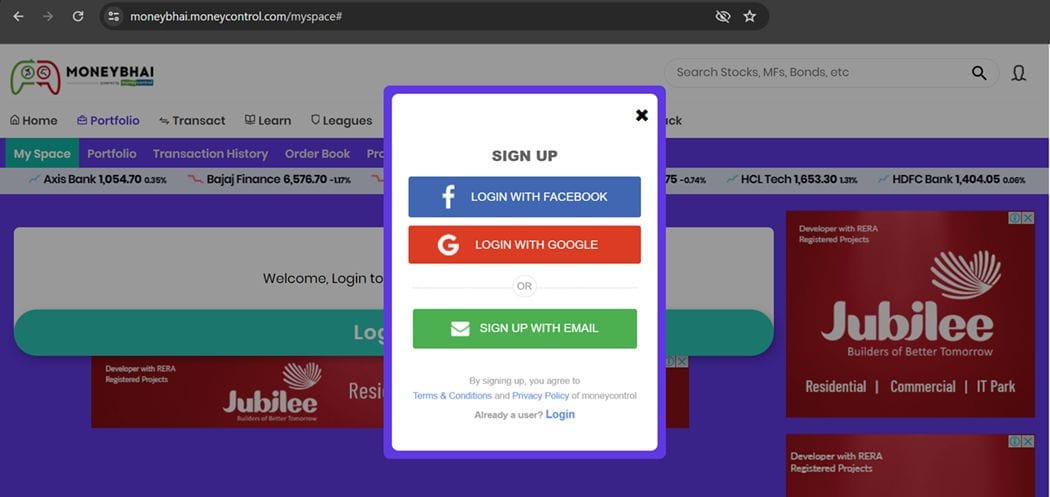 MoneyBhai Review | virtual trading game simulator app guide